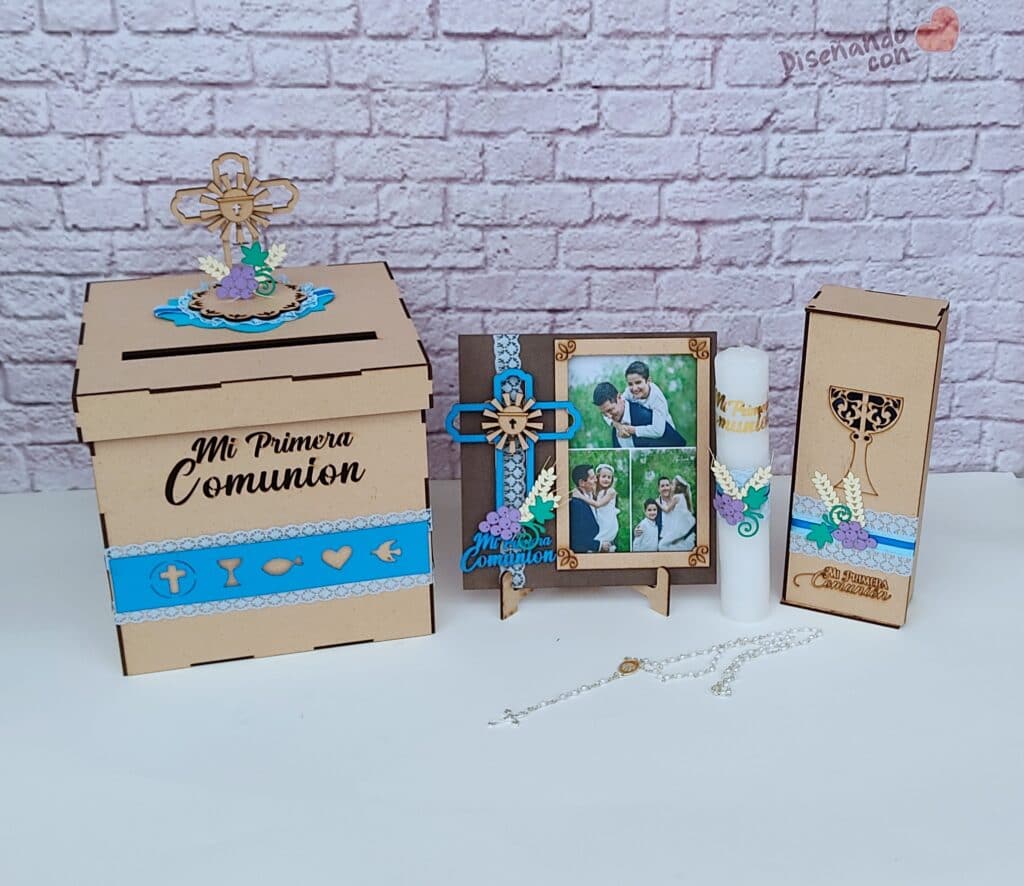 Kit primera comunión personalizado – Diseñando con Corazón